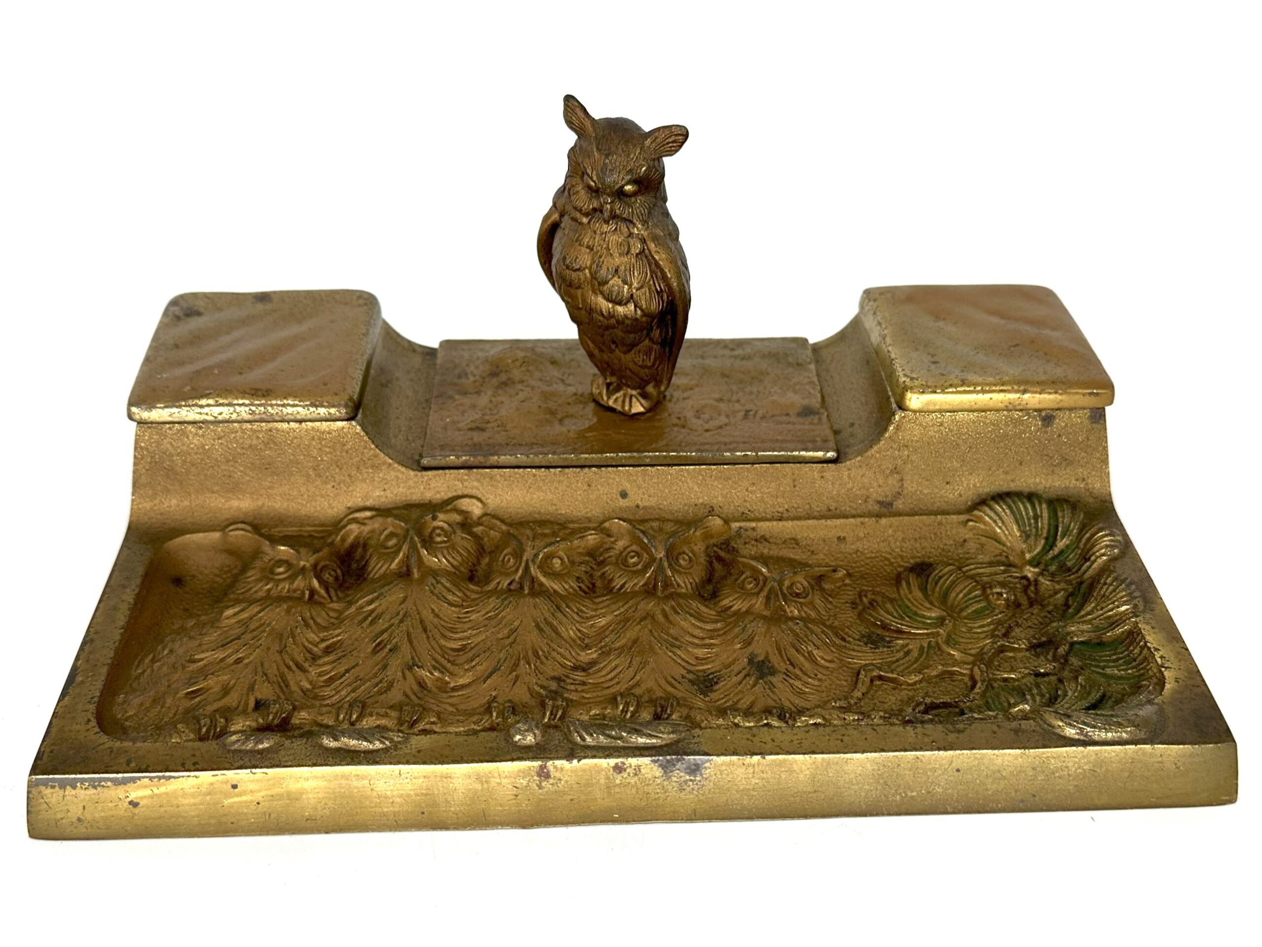 Owl Double Inkstand – The Society of Inkwell Collectors (SOIC)