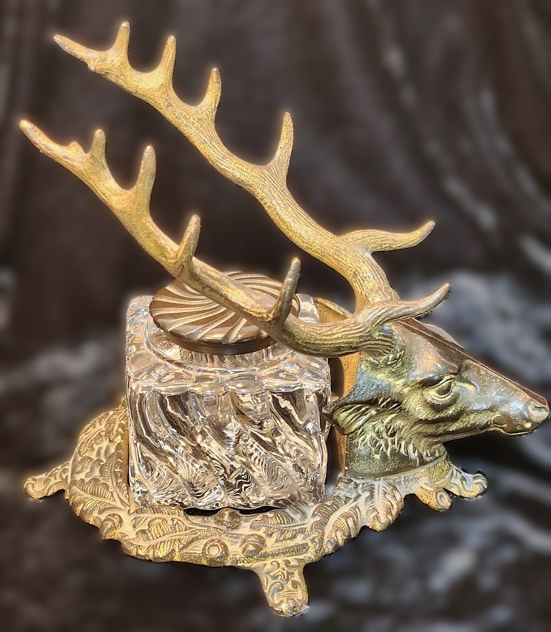 Stag’s Head Inkstand – The Society of Inkwell Collectors (SOIC)