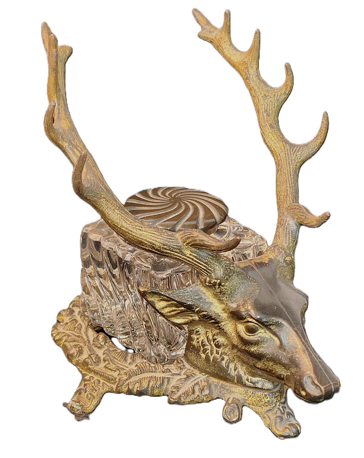 Stag’s Head Inkstand – The Society of Inkwell Collectors (SOIC)