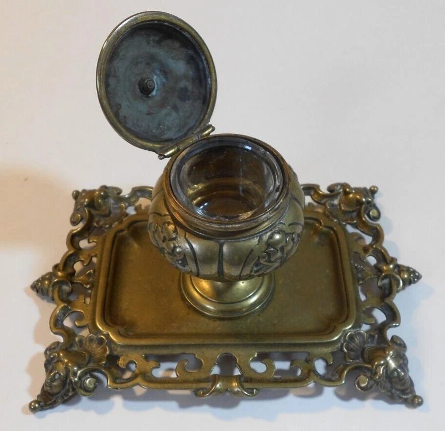 Brass Inkstand – The Society of Inkwell Collectors (SOIC)