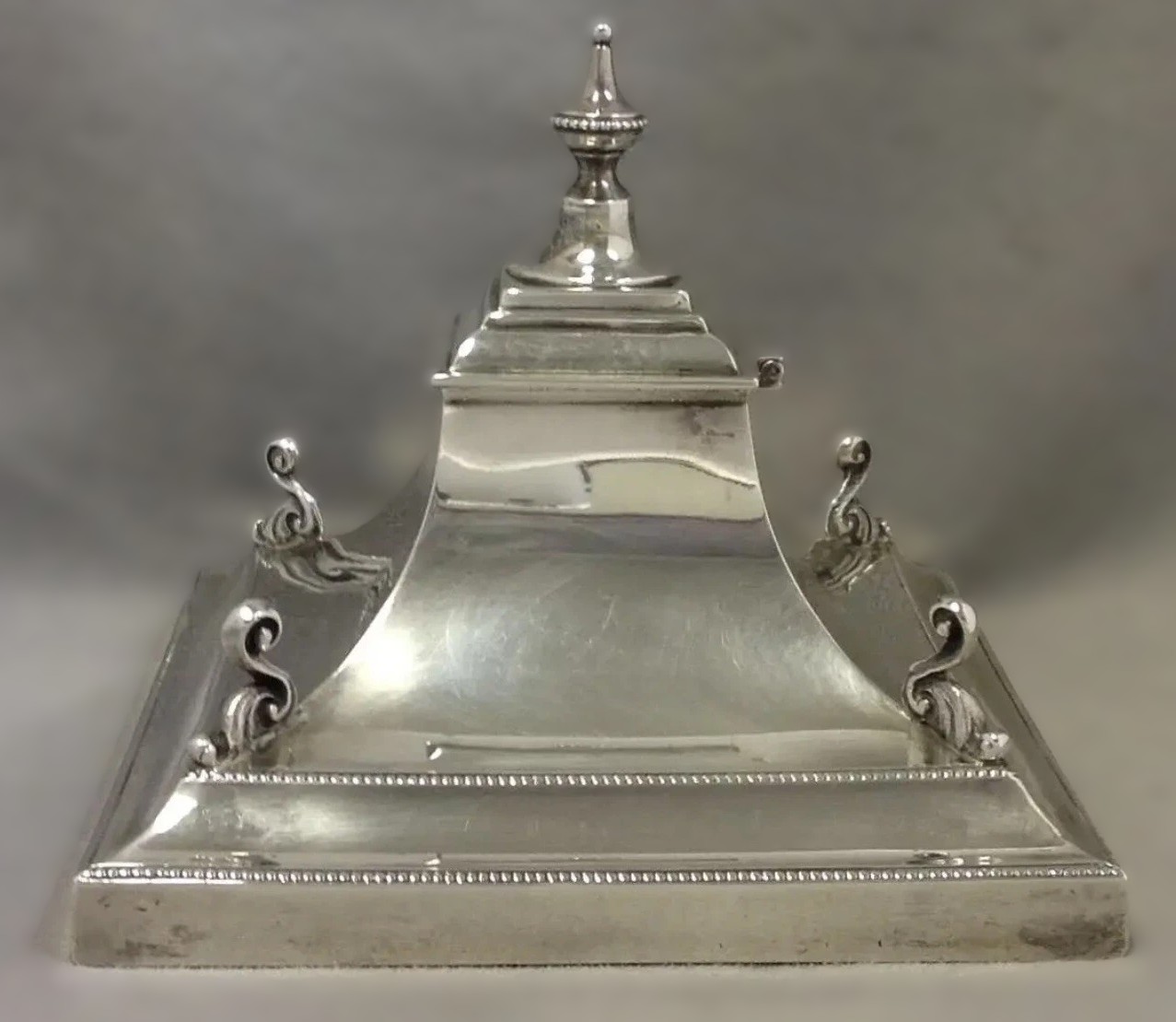 Sterling Silver Inkstand with Corner Cradles – The Society of Inkwell ...