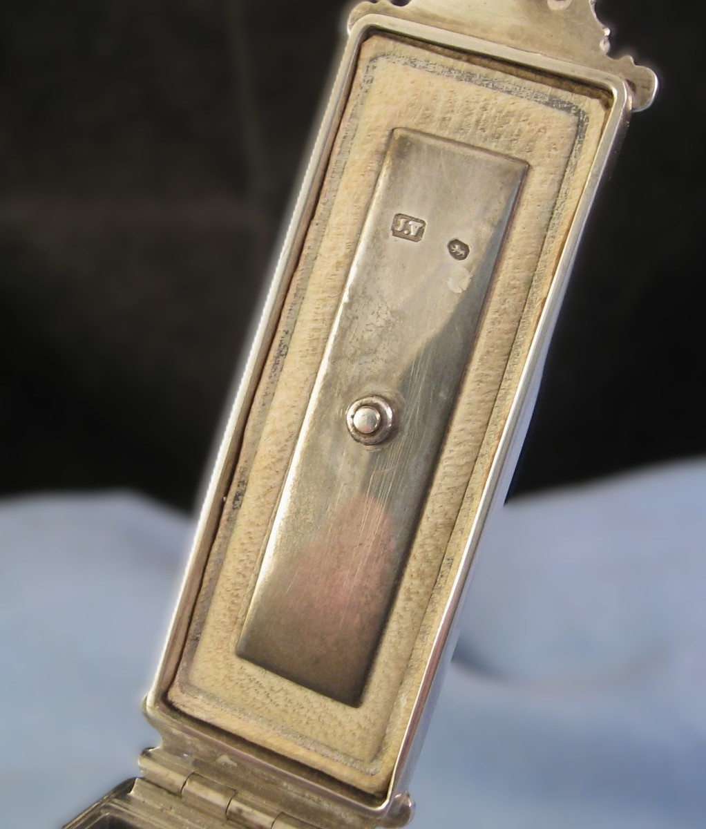 Sterling Silver & Cut Glass “Lock-Down” Traveling Inkwell – The Society ...