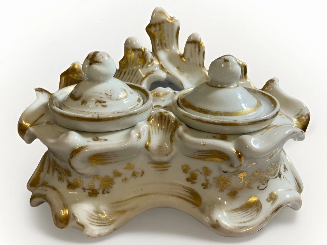 Old Paris Porcelain Inkstand – The Society of Inkwell Collectors (SOIC)